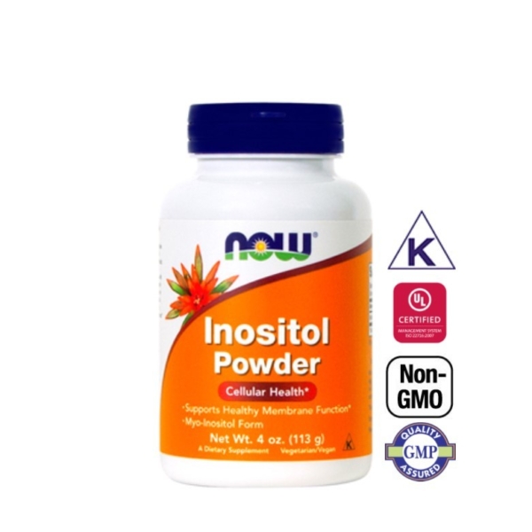 NOW Inozitol Mio-inozitol v prahu, 113 g - Hiša zdravja